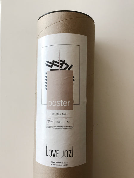 Love Jozi - Brixton Street Map print. – Limited Edish